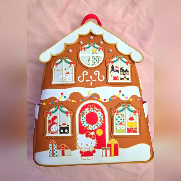 Loungefly | Bags | Loungefly Hello Kitty Gingerbread House Mini ...